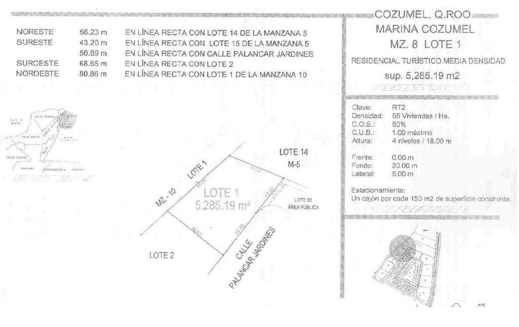Terreno (Parcela) de en Venta en Cozumel, Quintana Roo for $38,000,000 ...