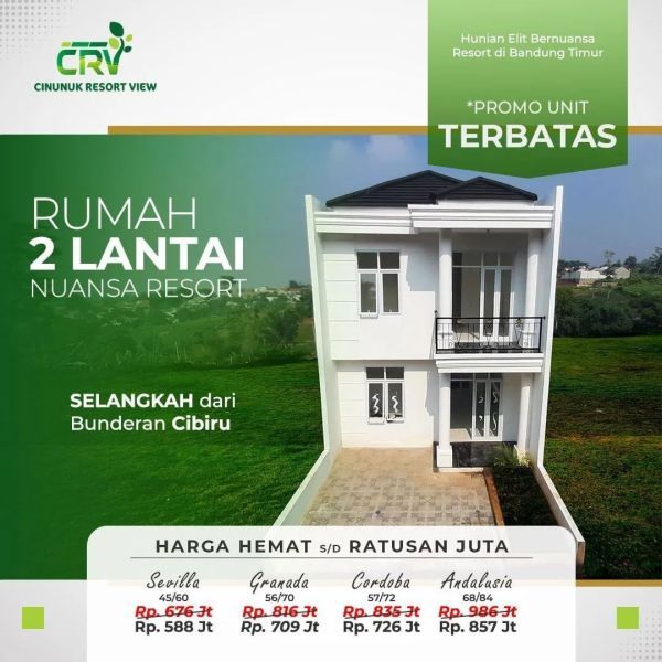 2 침실 주택 for Sale in Cileunyi, 웨스트 자와 for ₩50,500,000 | U3058995