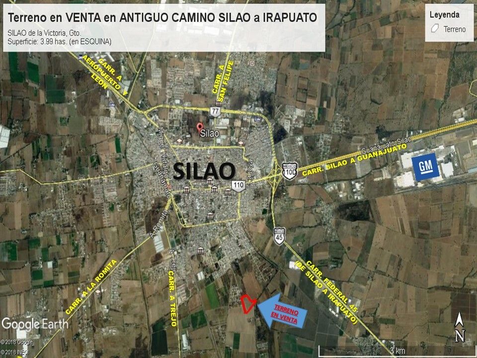 Land for Sale in Silao, Guanajuato for $20,000,000 MXN | U5126561