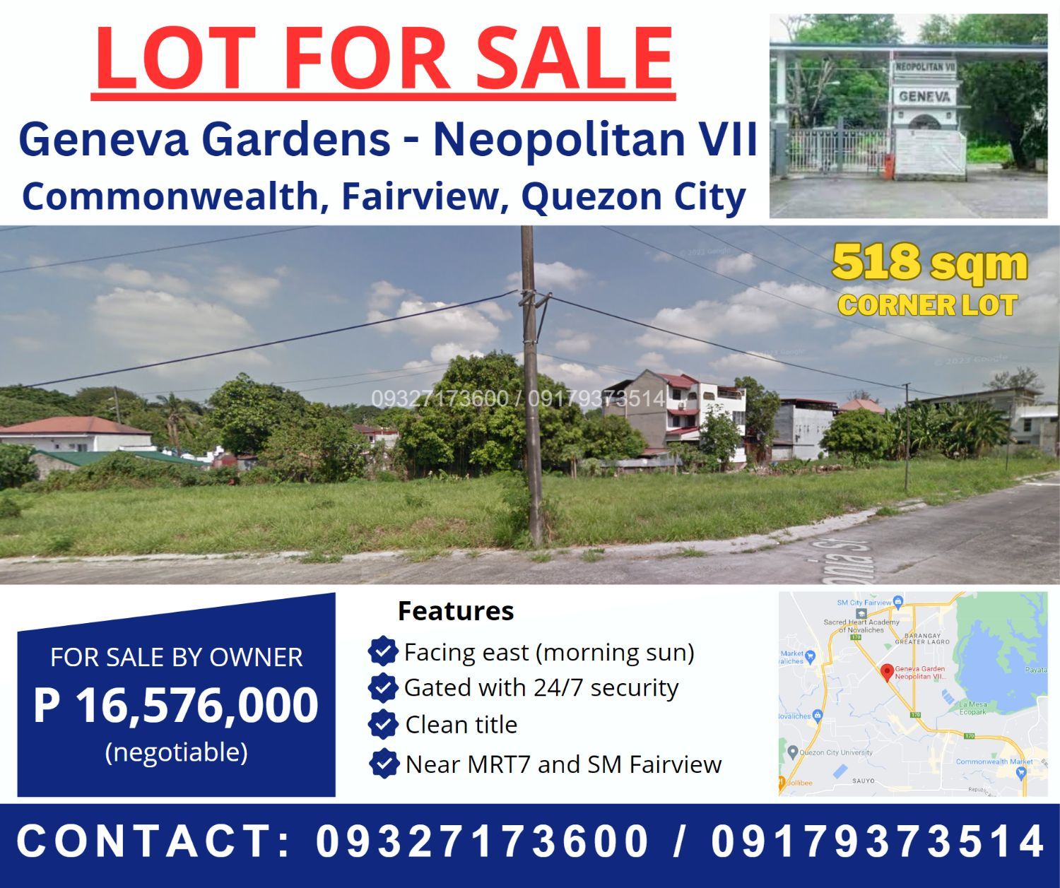 Land for Sale in Quezon City, Metro Manila for ₱32,000 | U2566140
